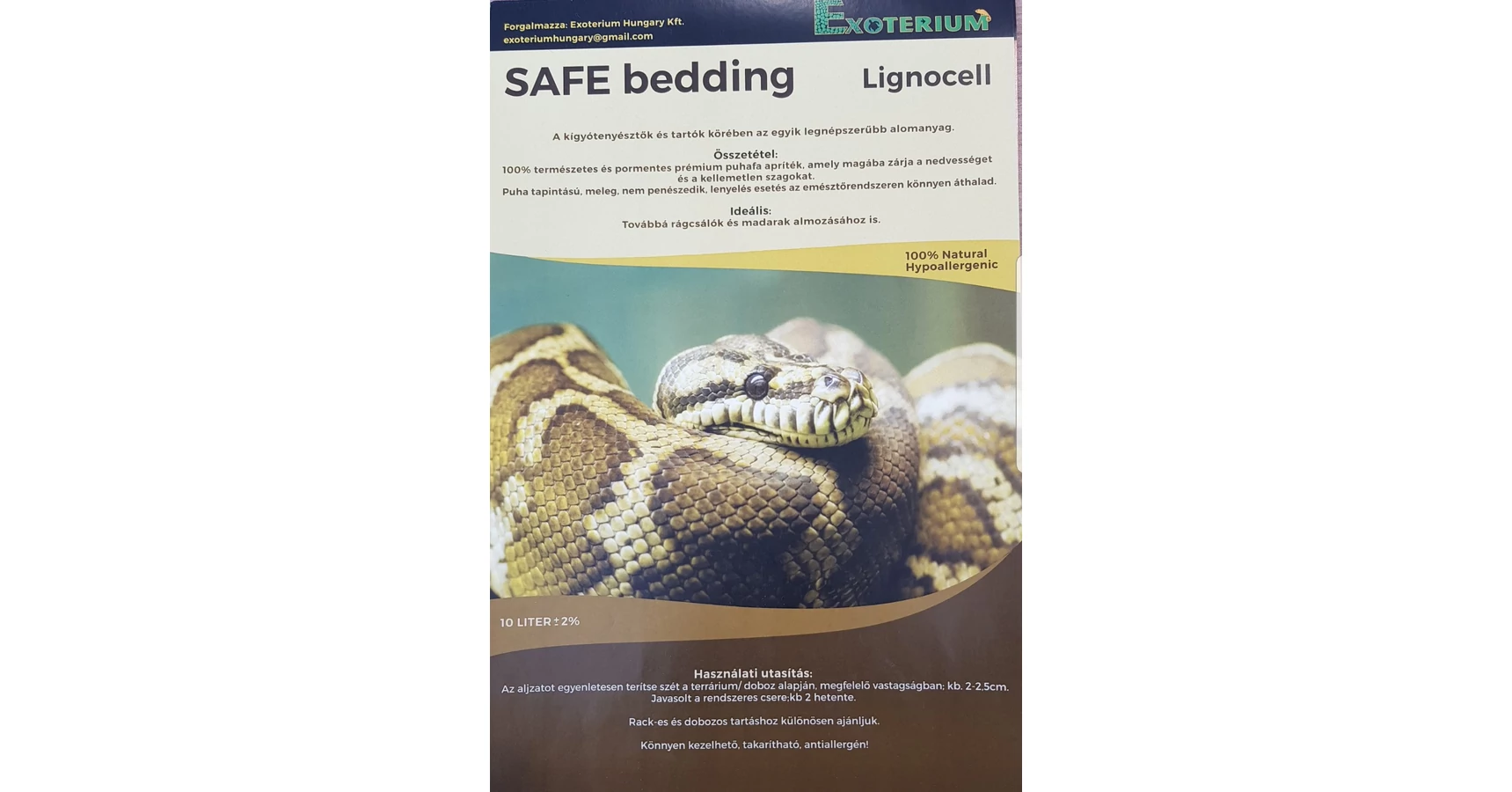 Safe Beding - Lignocel 10L - Állatüzlet-kisállat webáruház